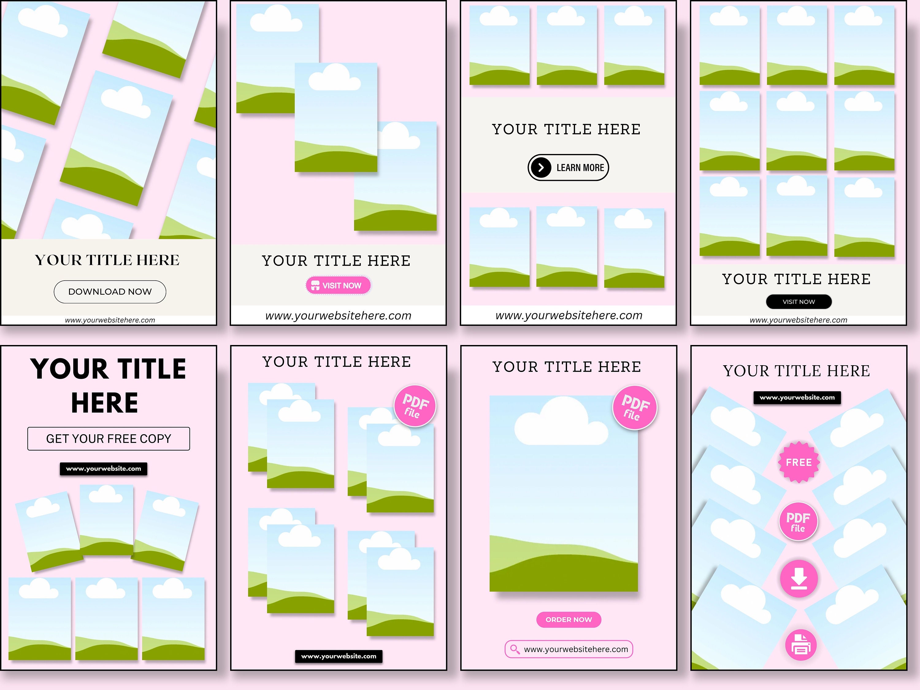 Pinterest Pin Templates for Printable Digital Products,pinterest Pin ...