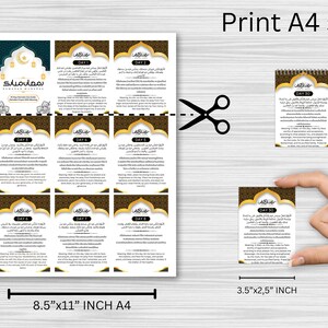 Ramadan Dua Flash Cards for 30 Days,printable Dua Flash Cards for Kids ...