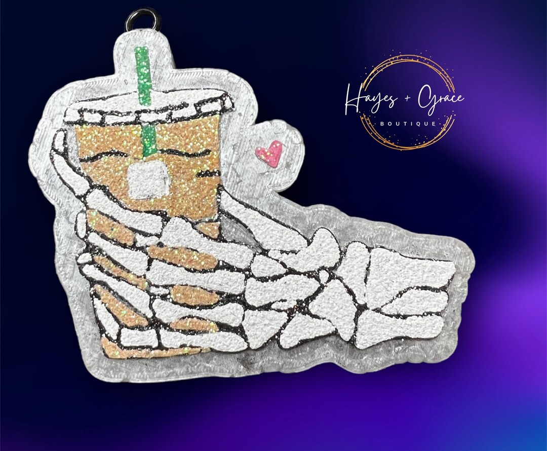 Skeleton Hand With Coffee, Car Freshie - Etsy