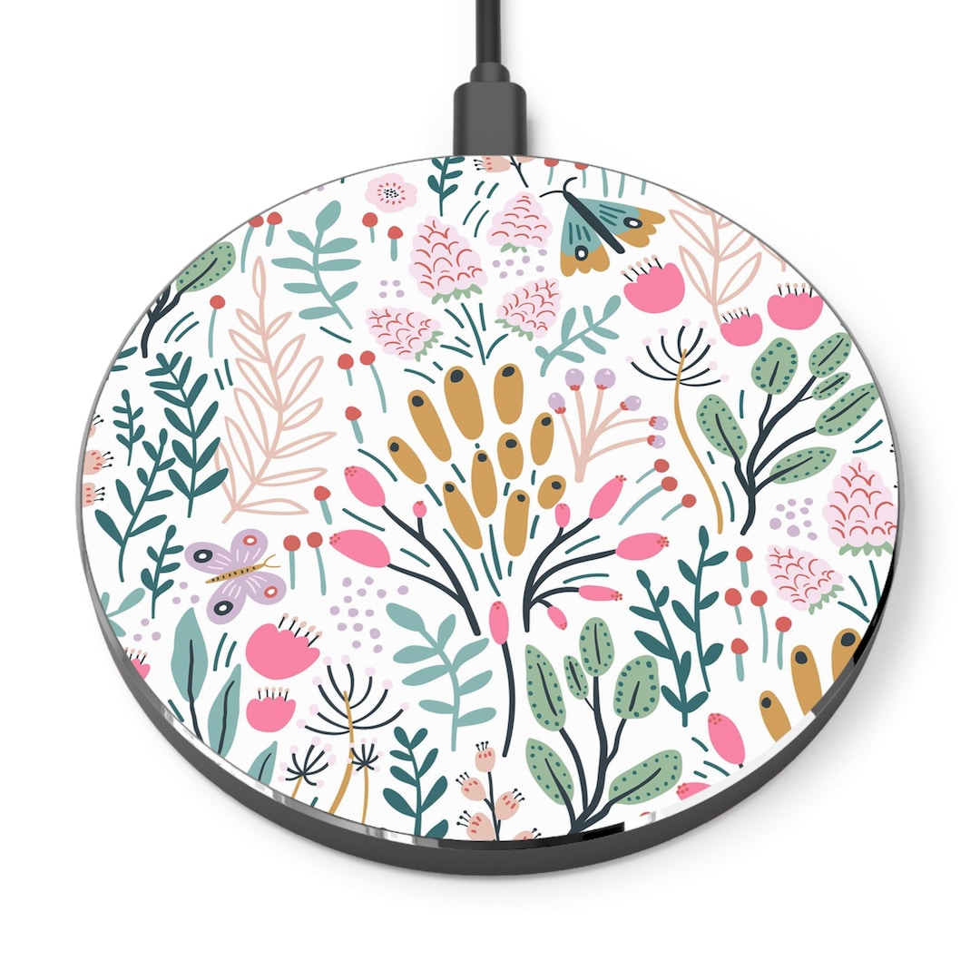 Cool iPhone and Android Wireless Charger in the Garden White; Perfect ...