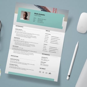 Modern Resume Word Template Design, Professional Resume Template Word ...