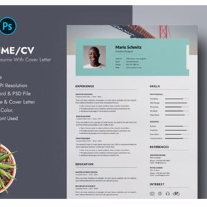 Modern Resume Word Template Design, Professional Resume Template Word ...