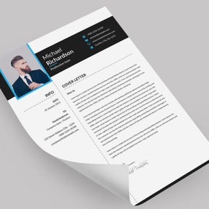 Creative Modern Resume Word Template Professional Resume - Etsy