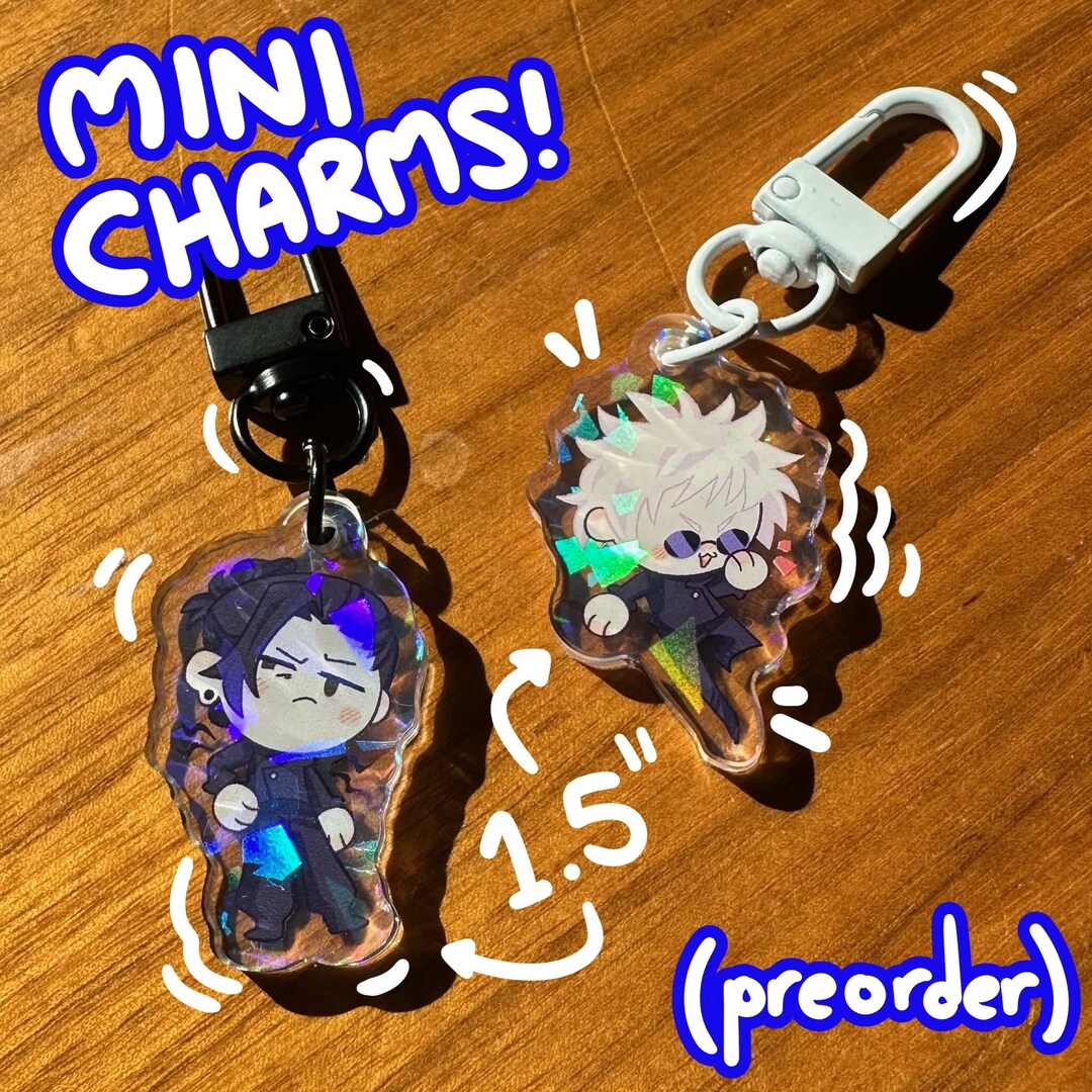 PREORDER Mini Jujutsu Kaisen Gojo & Geto Charms - Etsy