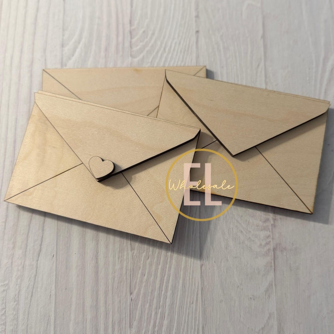 Blank Wood Envelopes || Unfinished Wood Blanks - Etsy
