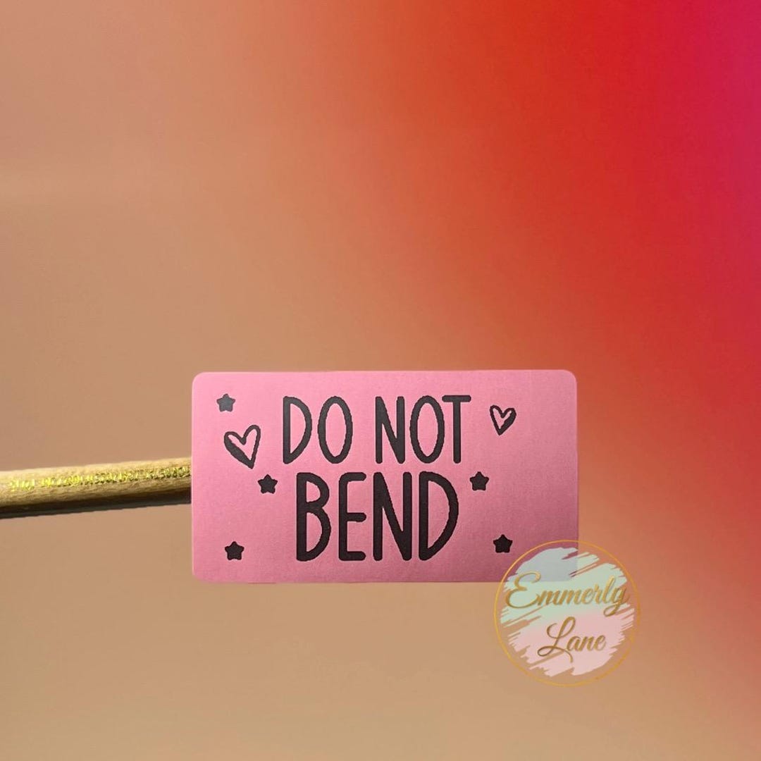 Do Not Bend Thermal Stickers | Packaging Stickers - Etsy