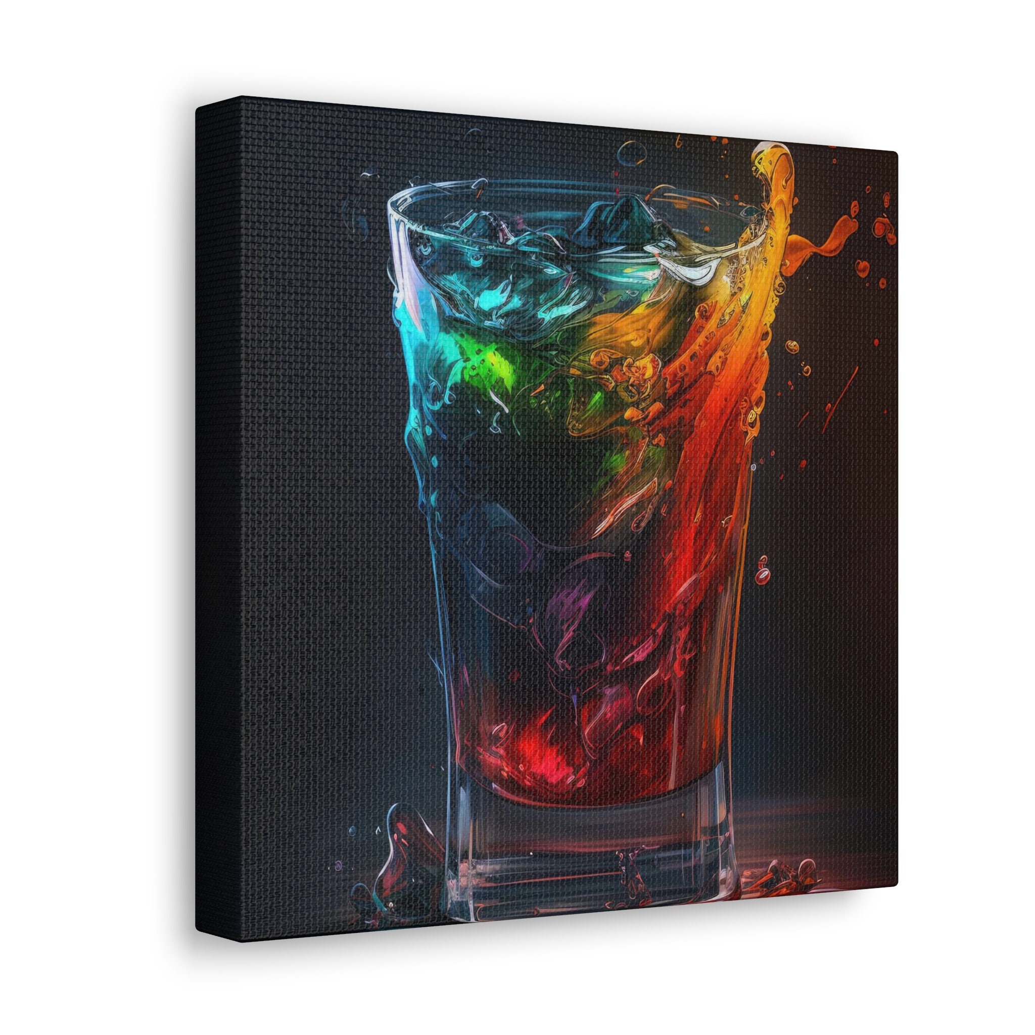 Pour Me A Glass Cocktail Wall Art, Cocktail Glass, Modern Art, Canvas ...