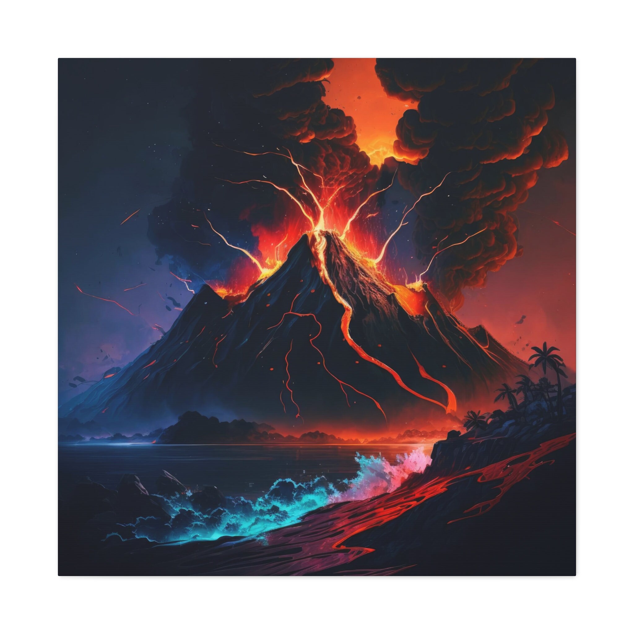 Dormant Volcano Painting