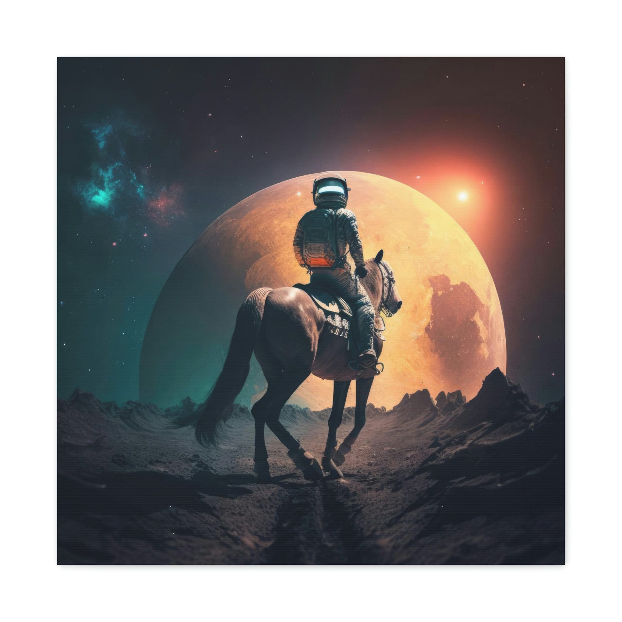 Space Cowboy Space Wall Art Cowboy Wall Art Moon Wall Art - Etsy