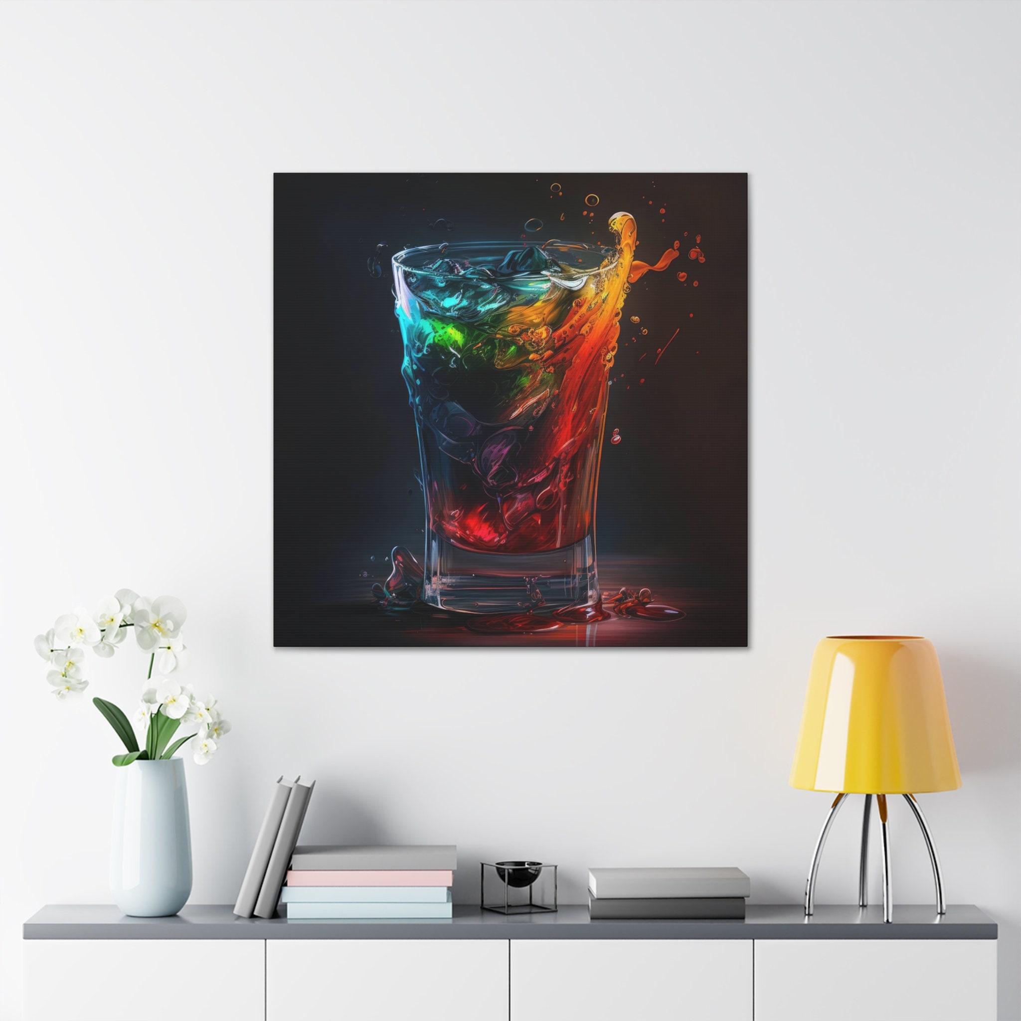 Pour Me A Glass Cocktail Wall Art Cocktail Glass Modern - Etsy