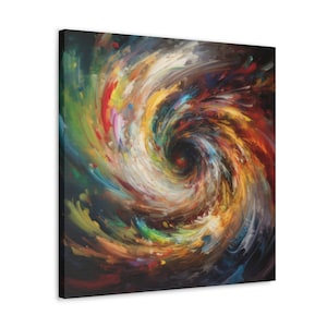 Vortex of Color, Nature Wall Art, Modern Art, Canvas Print, Abstract ...