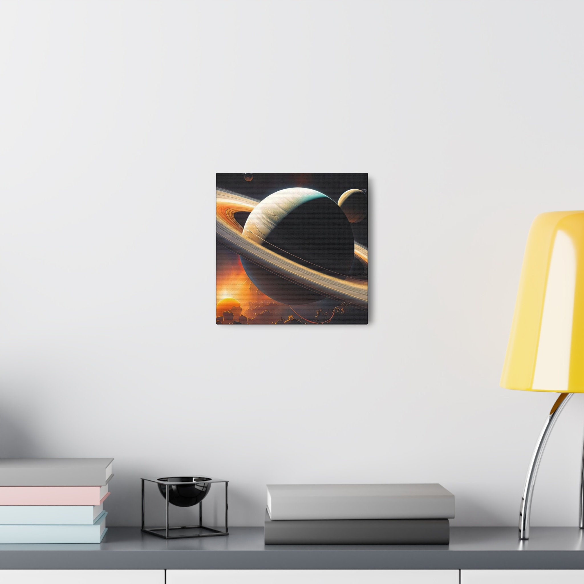 Saturn Saturn Wall Art, Space Wall Art, Modern Art, Canvas Print ...