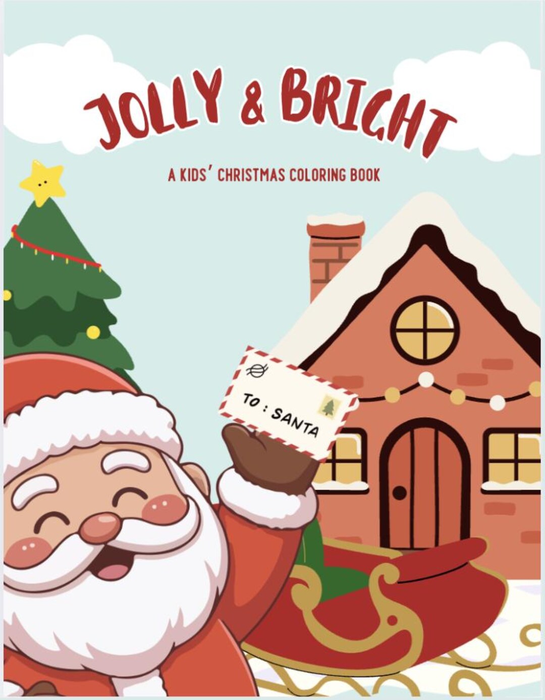 Jolly & Bright: Fun and Festive Coloring Pages for All Ages - Etsy
