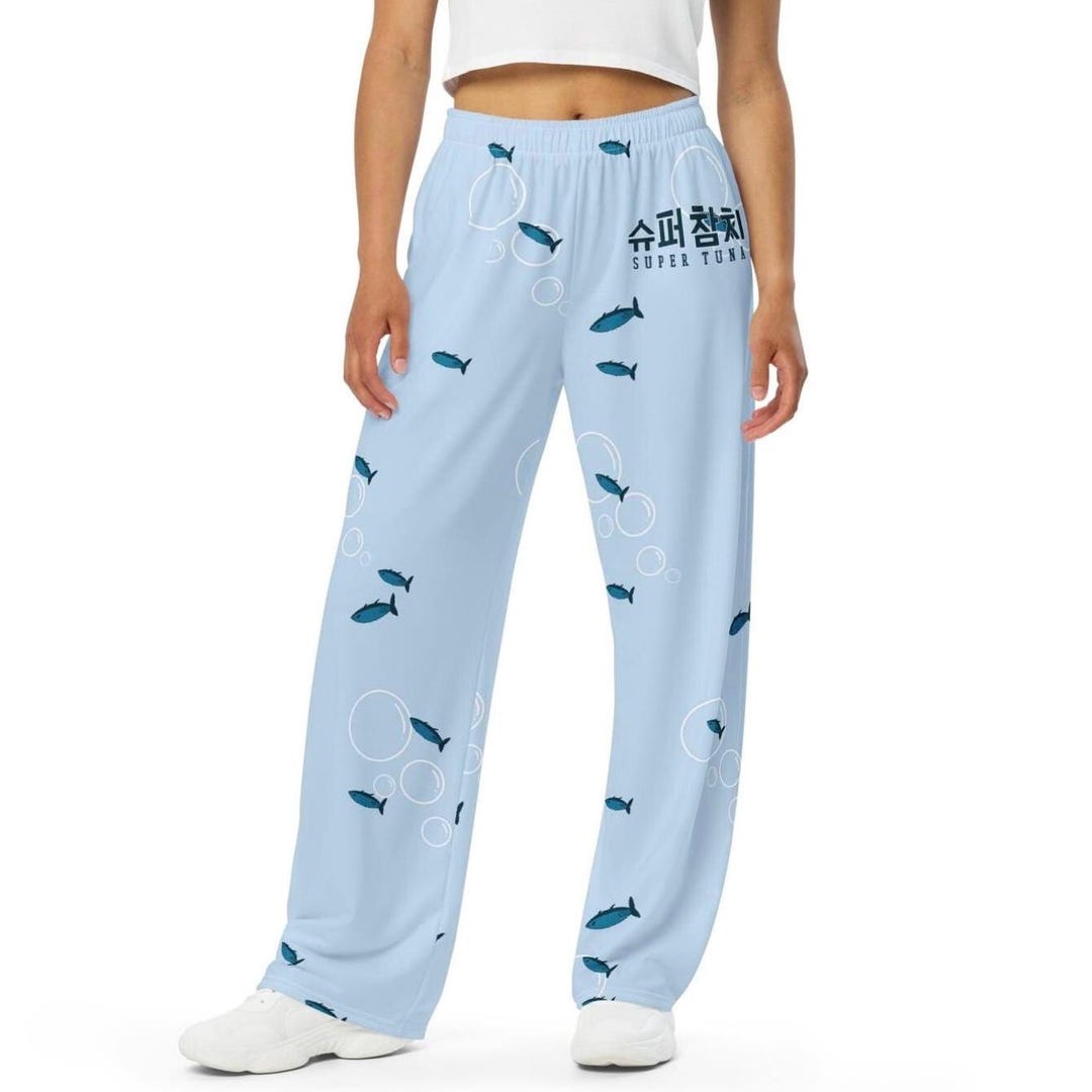 Jin BTS Super Tuna Jogger Pants – Cute Tuna Print, K-pop Sweatpants ...