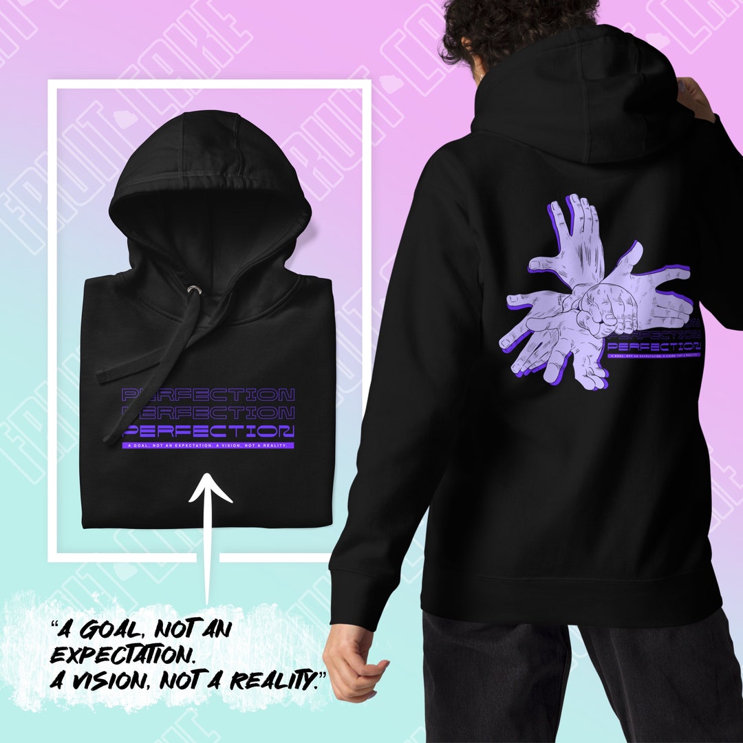 Perfection | Minimal Anime Hoodie Subtle Anime Clothing Anime Gift ...