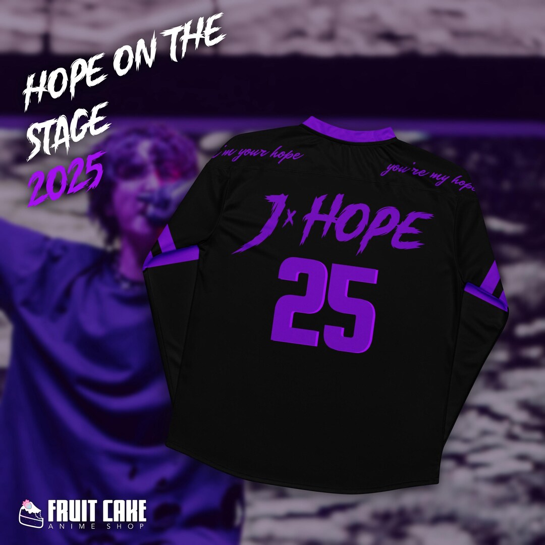 Purple J-hope Hockey Jersey Jhope Merch Hope on the Stage Tour T-shirt ...