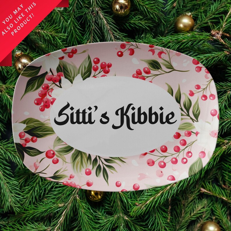 Custom Arabic Name Serving Platter, Thanksgiving Gift for Grandparent ...