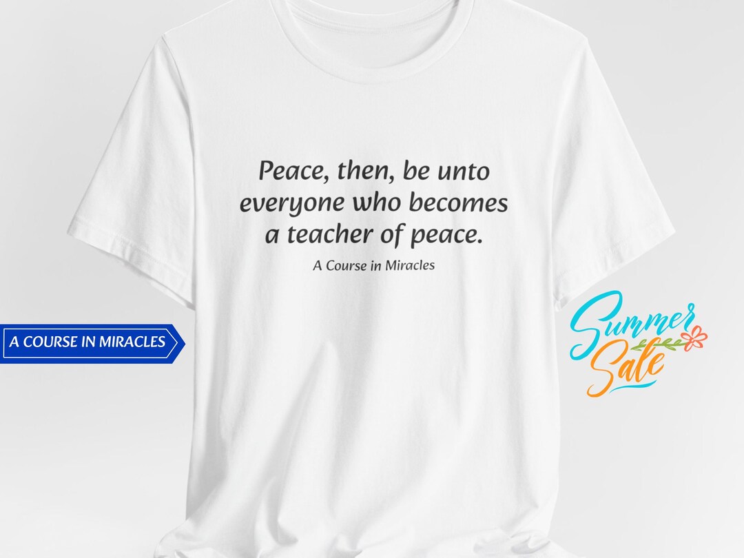A Course in Miracles Unisex Shirt, Spiritual Gift for Lightworkers ...