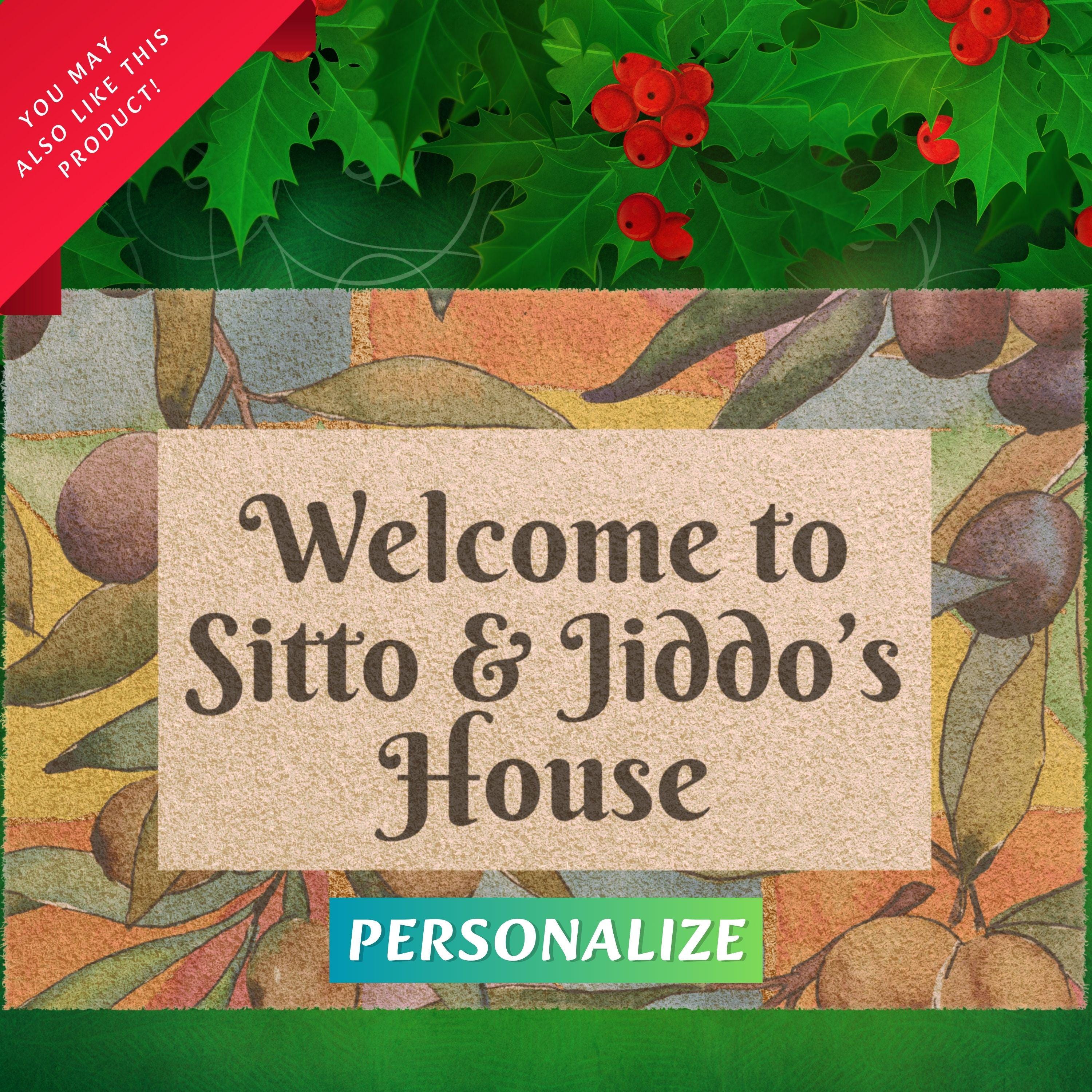 Custom Arabic Name Serving Platter, Thanksgiving Gift for Grandparent ...