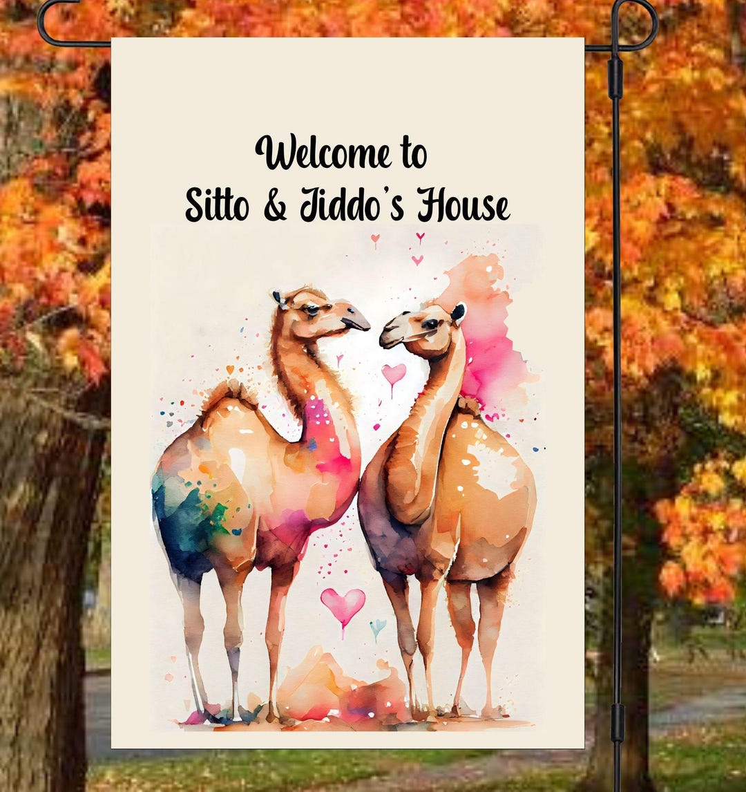 Personalized Arabic Welcome Flag Lebanese Gift for Arabic Grandma and ...