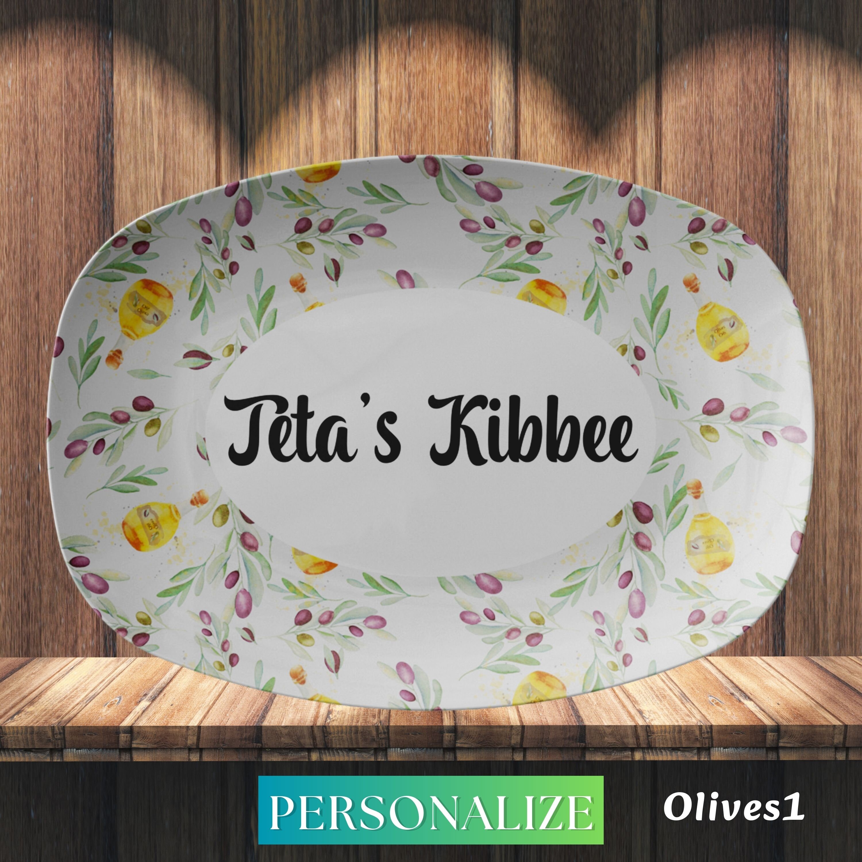 Personalized Arabic Serving Tray for Kibbeh, Arabic Birthday Gift for ...