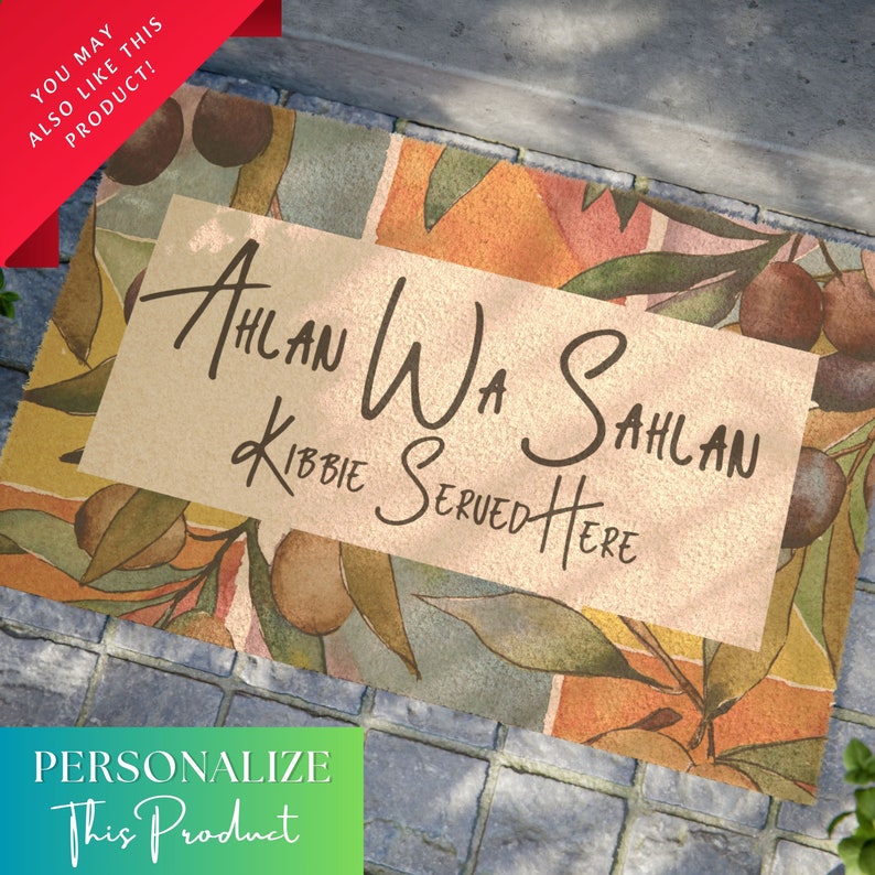 Personalized Camel Flag welcome to Sitto and Jiddo's House Great ...