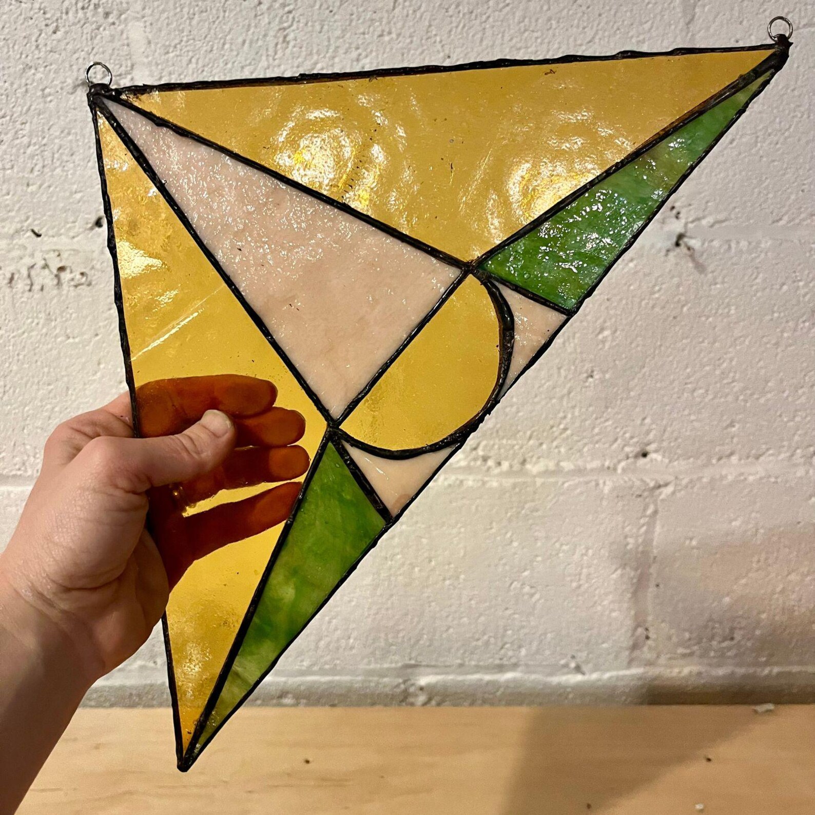 Mid Century Stain Glass Pattern Corner Piece Pattern Art Deco Design ...