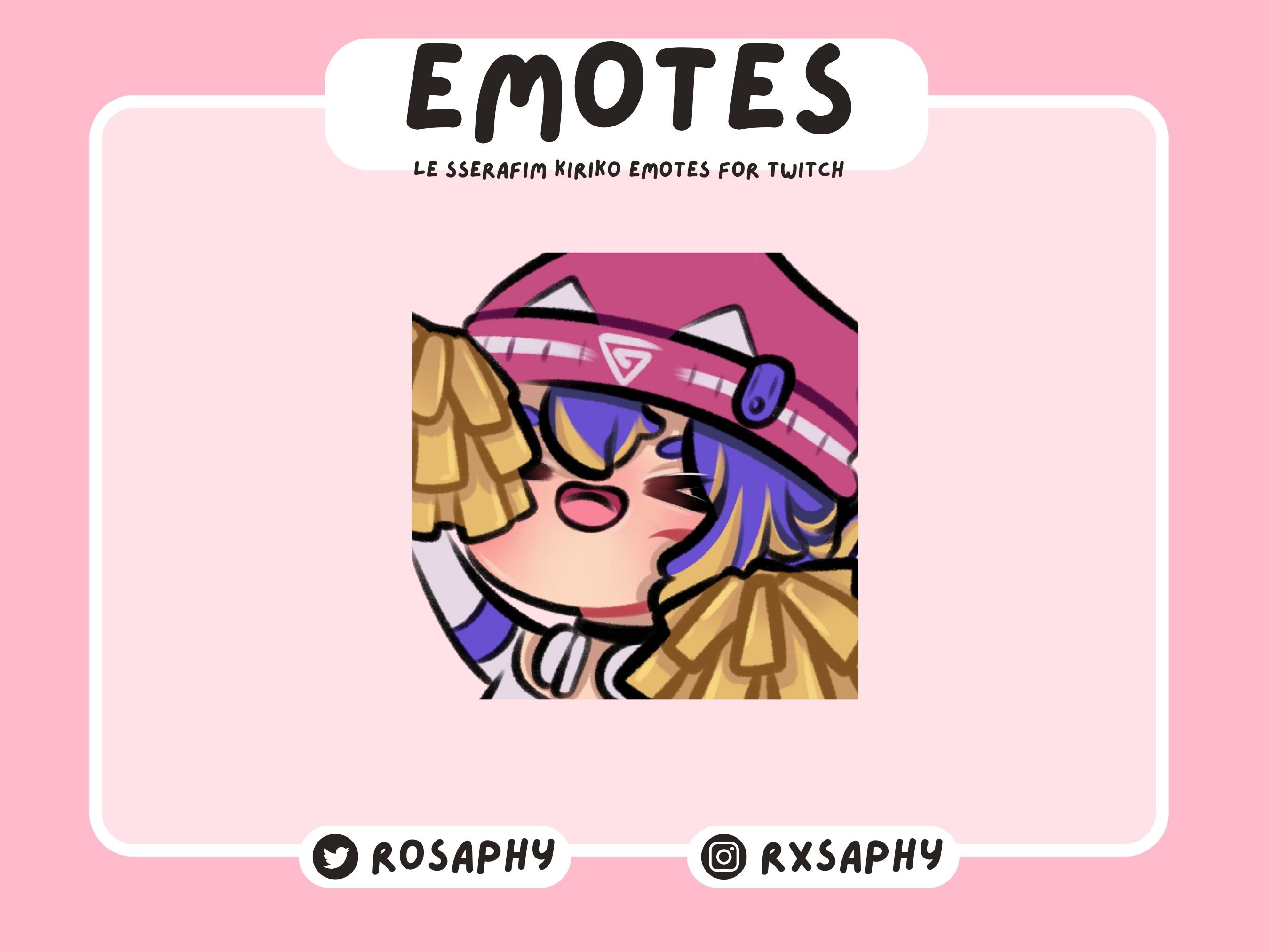 Le Sserafim Kiriko Emotes for Twitch - Etsy UK