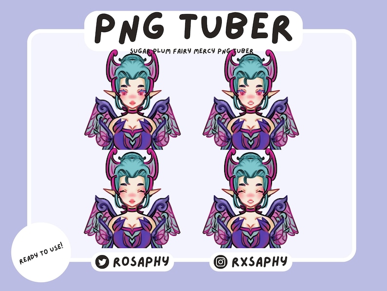 Sugar Plum Fairy Mercy PNG Tuber - Etsy