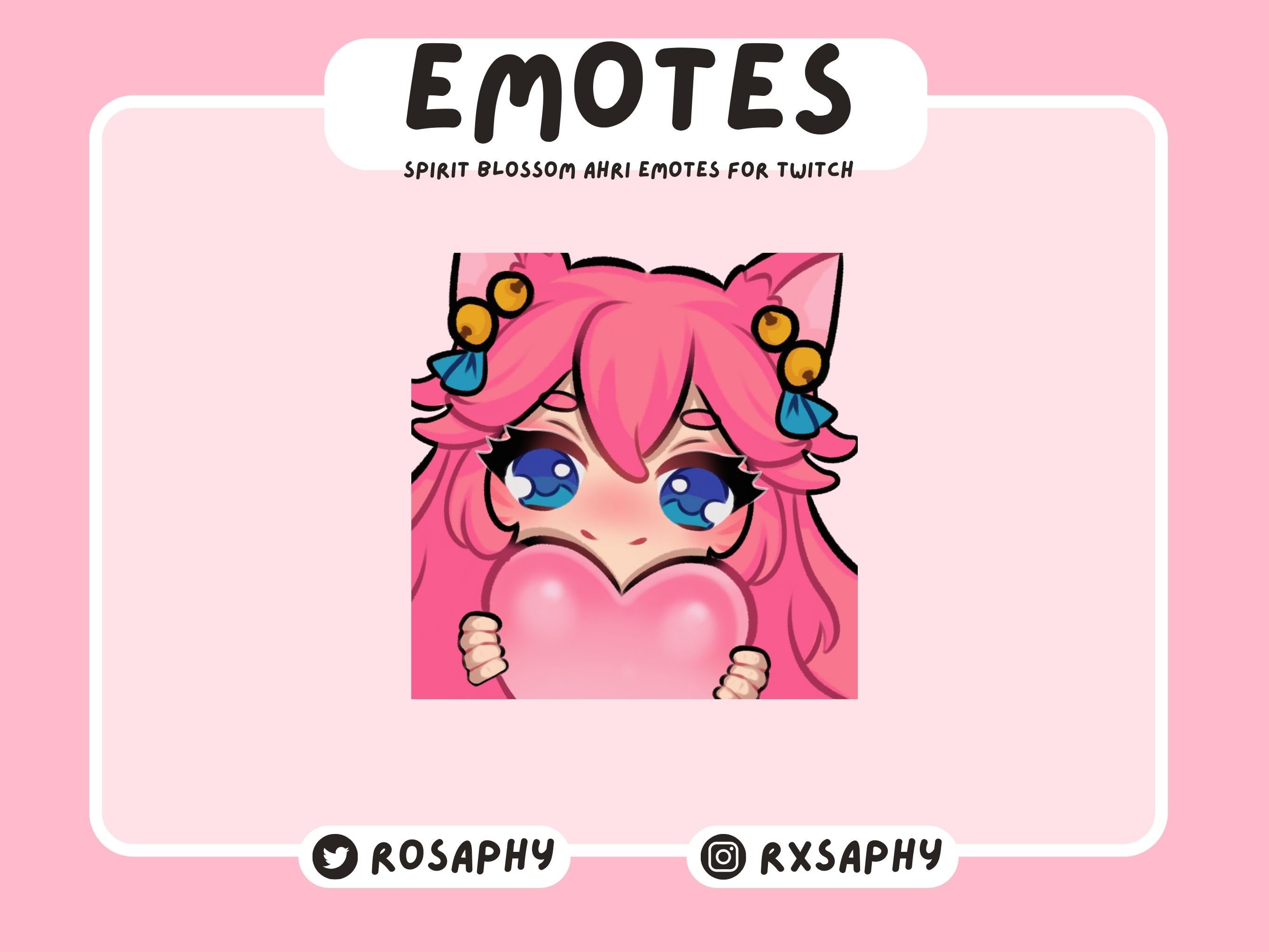 Spirit Blossom Ahri Emotes - Etsy