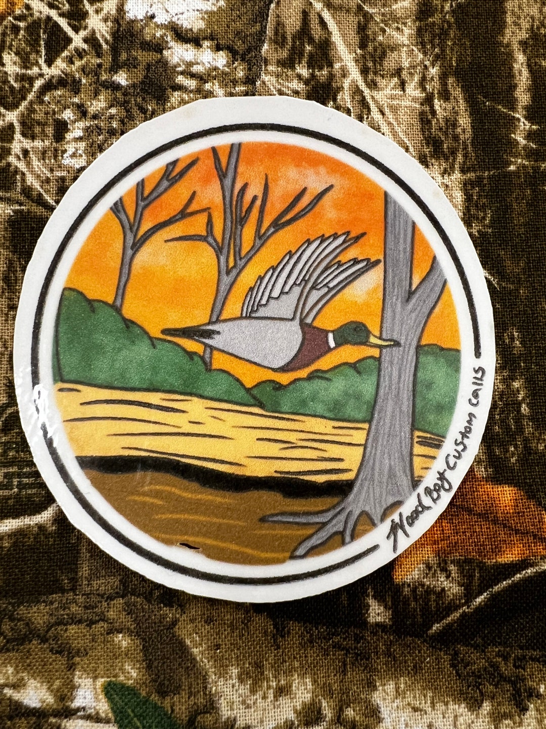Mallard Flying Sticker - Etsy