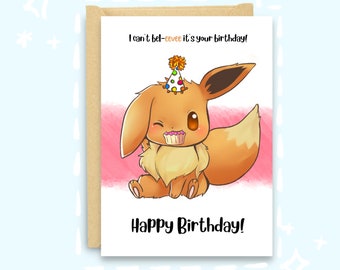 PRINTABLE Mochi Psyduck Birthday Card Instant Download Printable Card ...