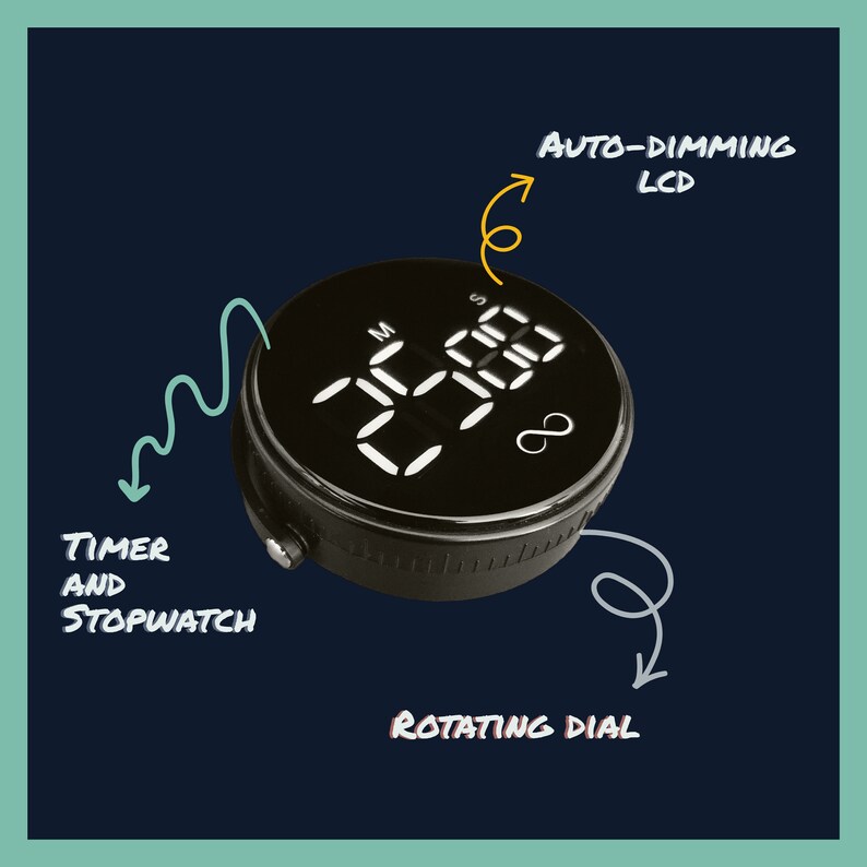 Pebble Pomodoro Timer Kitchen Timer for Cooking Productivity - Etsy