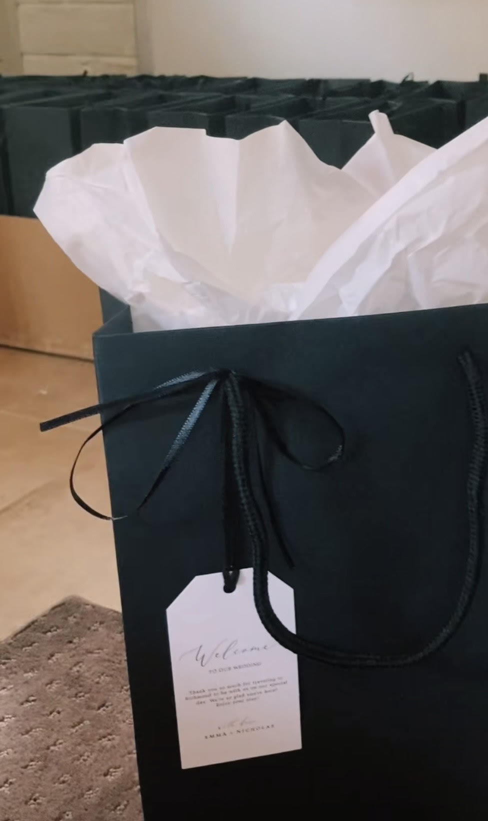 Welcome Bag Gift Tag Template, Printable Gift Tag, Minimalist Script ...