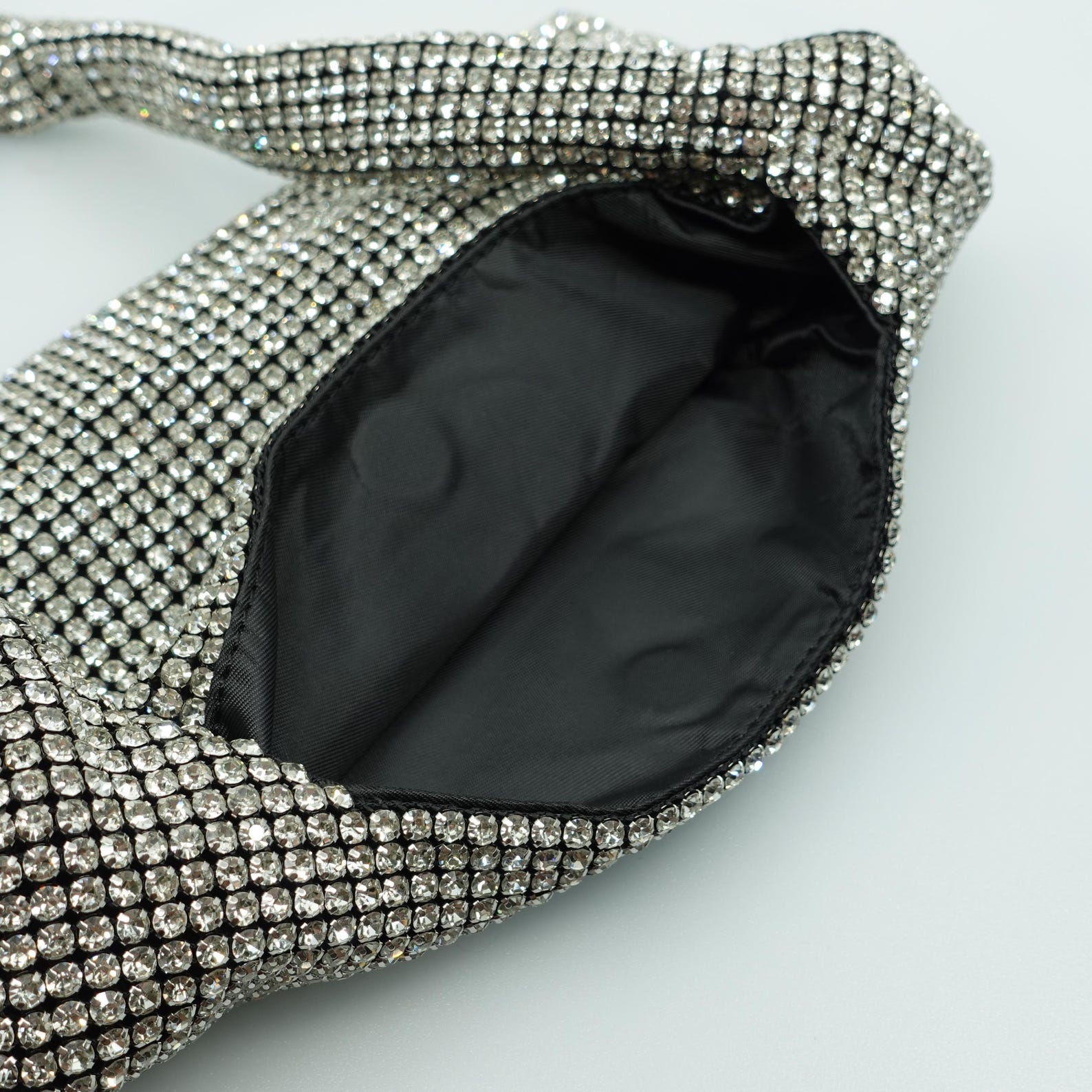 Rhinestone Mesh Bag Shoulder Crystal Bag Evening Cocktail Wedding Party ...