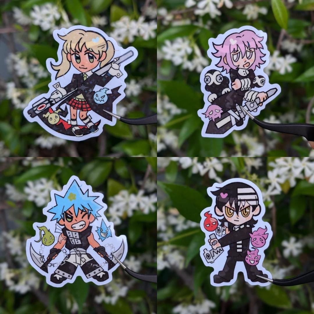 Soul Eater Star Holographic Stickers - Etsy