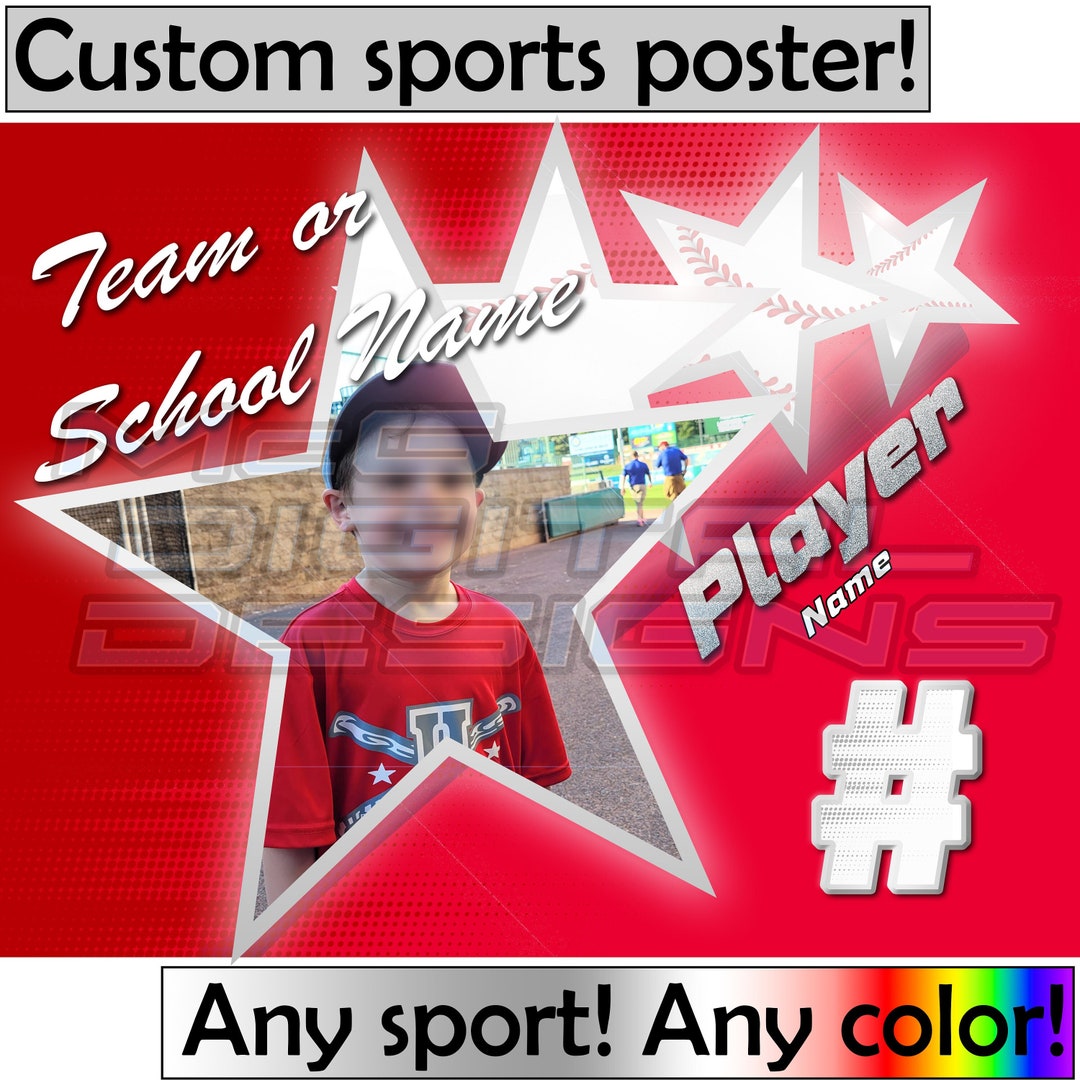 All-star Athlete Custom Poster - Etsy