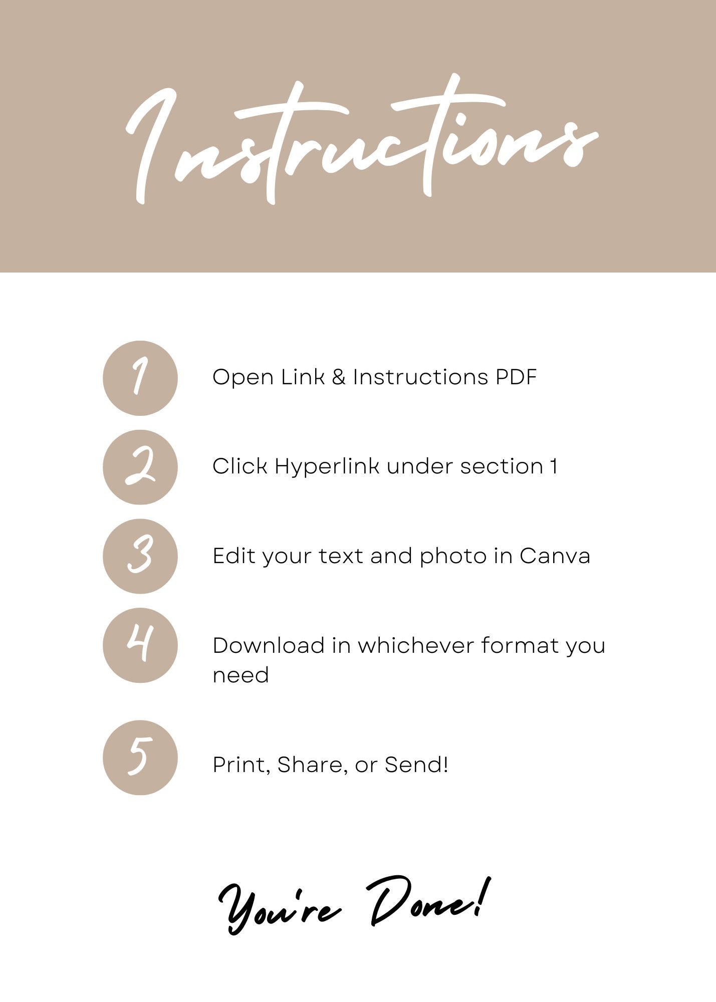 Elopement Announcement Template - Instant Download - Etsy