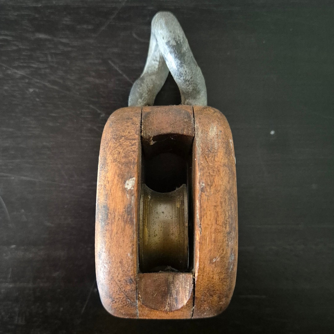 Antique Wooden and Brass Maritime Pulley & Hoist Nautical Treasure - Etsy