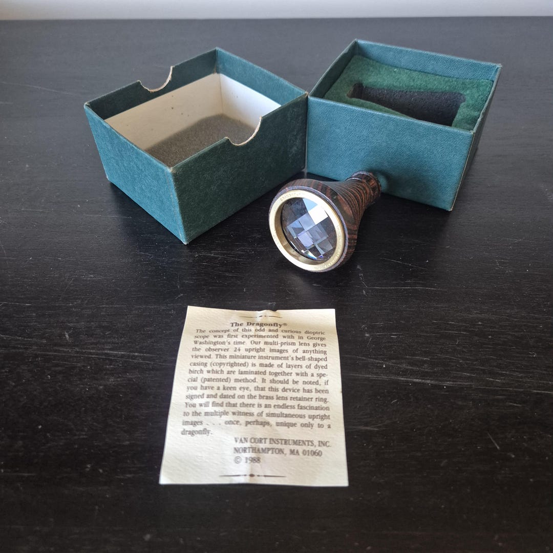 Vintage "the Dragonfly" Kaleidoscope Van Cort Instruments • 1988 • Mini ...