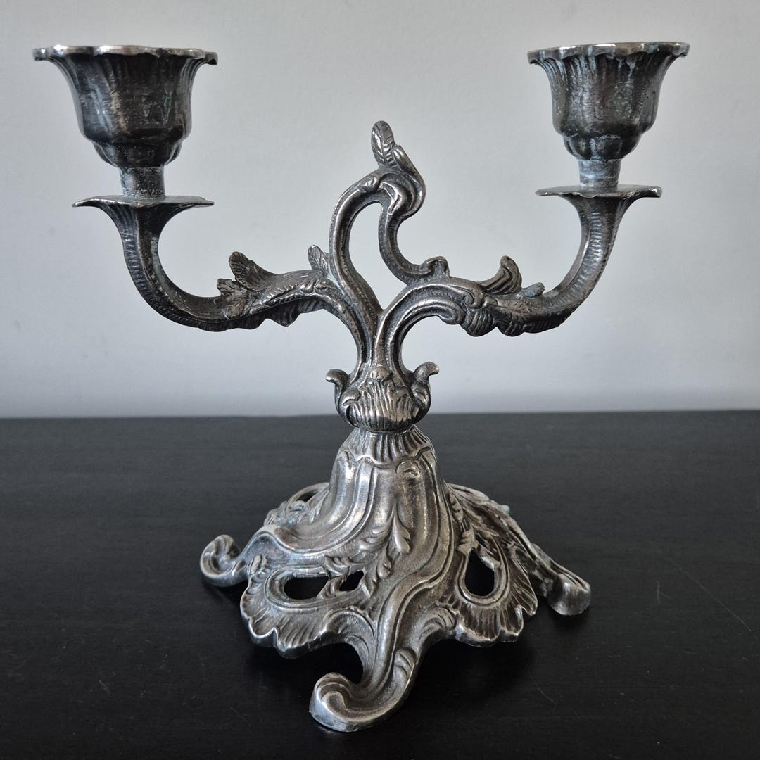 Antique 2-arm Candlesticks ~ Rococo/baroque Style - Etsy