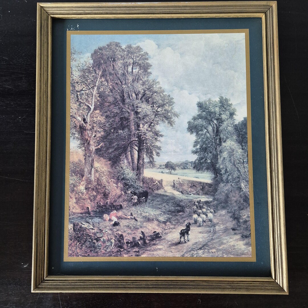 Vintage John Constable Reproduction Art Print: the Corn Field Gold Wood ...