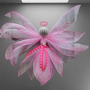 Handmade Mesh Ribbon Angel Home Decor Wall Hanger Display - Etsy
