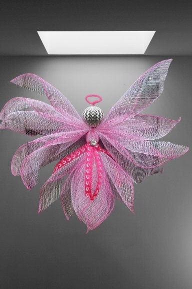 Handmade Mesh Ribbon Angel Home Decor Wall Hanger Display - Etsy
