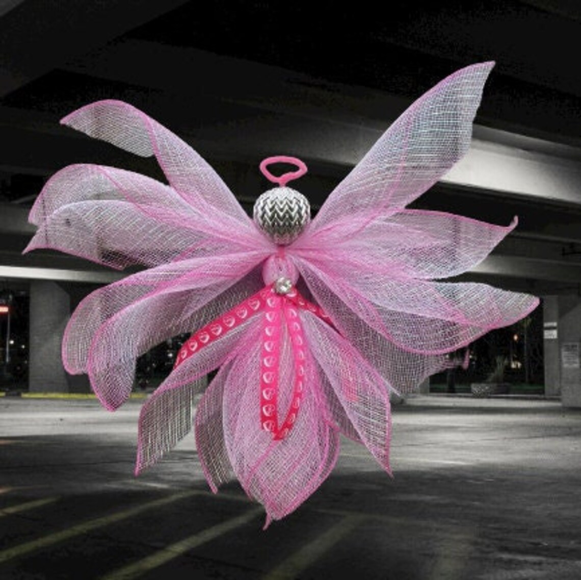 Handmade Mesh Ribbon Angel Home Decor Wall Hanger Display - Etsy