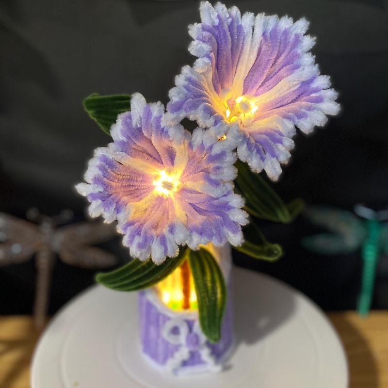 Fuzzy Wire Flowers - Etsy