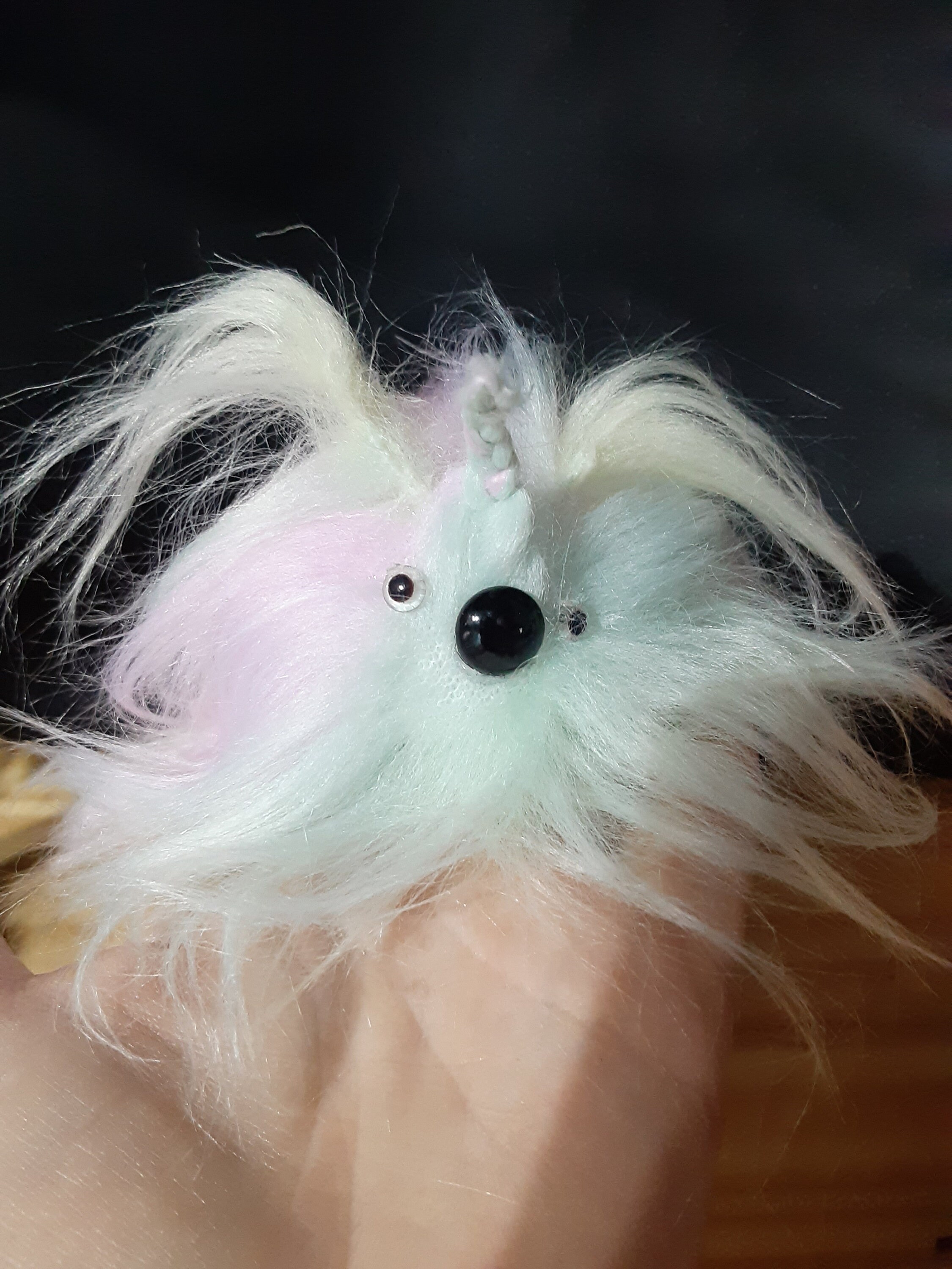 Needle Felted Barbie Mouse Faux Fur Puppy Dog Pink - Etsy