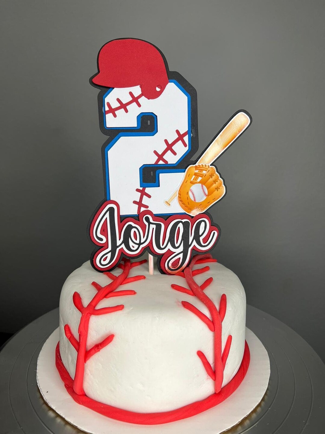 Baseball Cake Topper, Baseball Birthday Party, Personalized Cake Topper ...