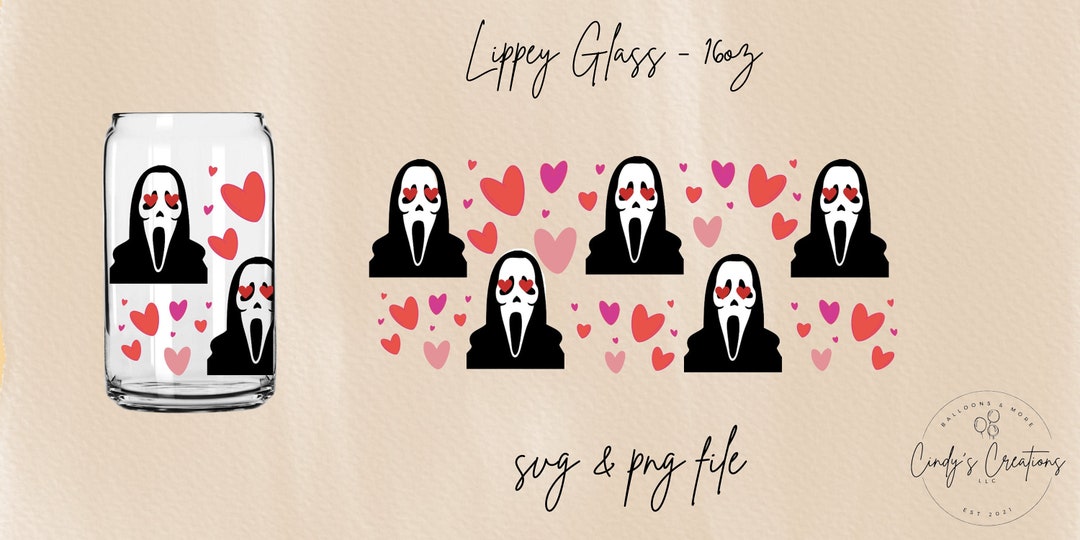 Scream Face Hearts SVG, PNG, - Etsy