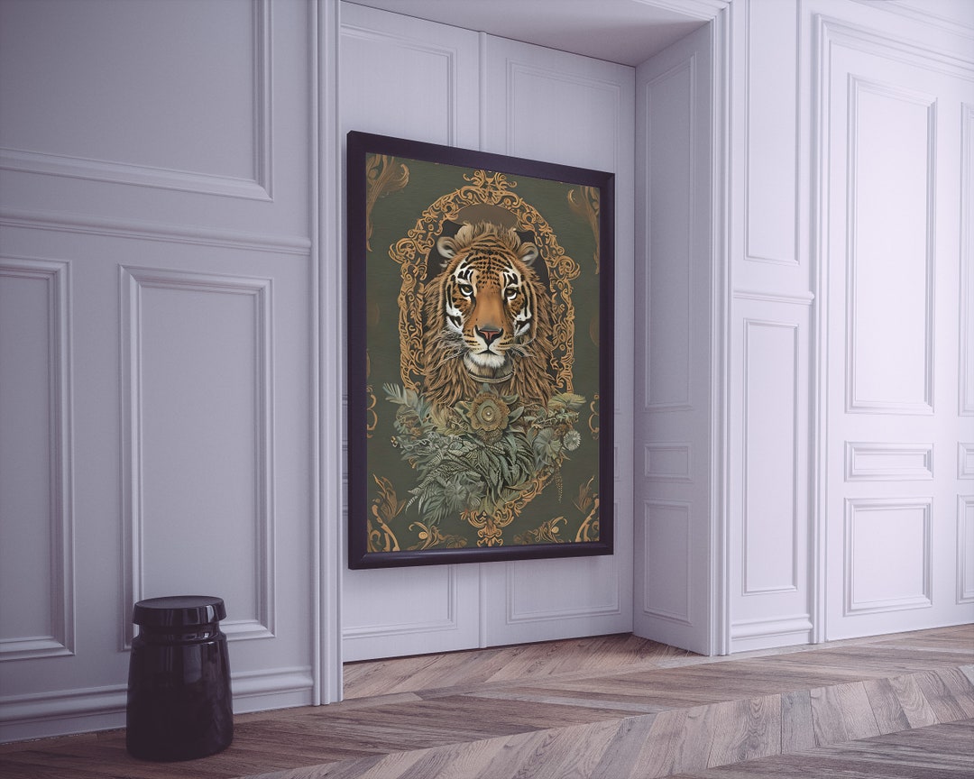 DIGITAL DOWNLOAD: Vintage Liger Mane Portrait Animal - Etsy